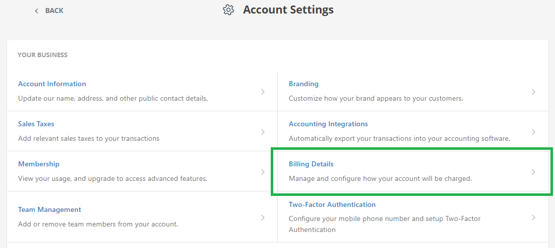 Managing your Cashflow.io Billing